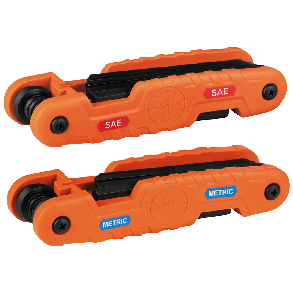KLEIN TOOLS 70552 Pro Folding Hex Key Set, SAE and Metric – The Tool ...